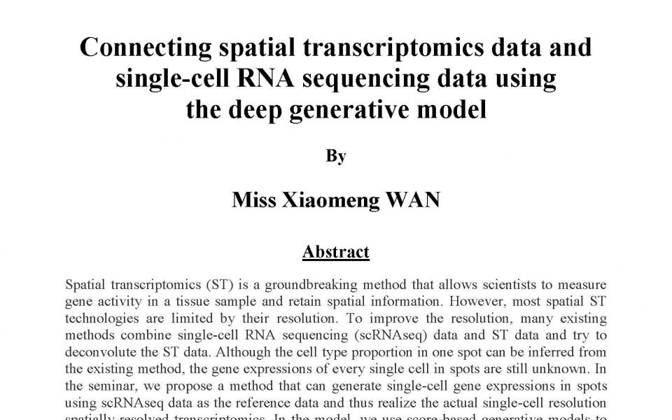 Department of Mathematics - PhD Student Seminar - Connecting spatial ...
