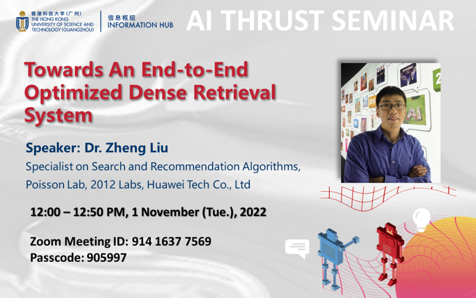 Ai Thrust Seminar Towards An End To End Optimized Dense Retrieval