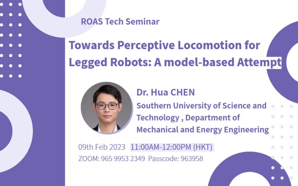 Towards Perceptive Locomotion For Legged Robots A Model Based Attempt