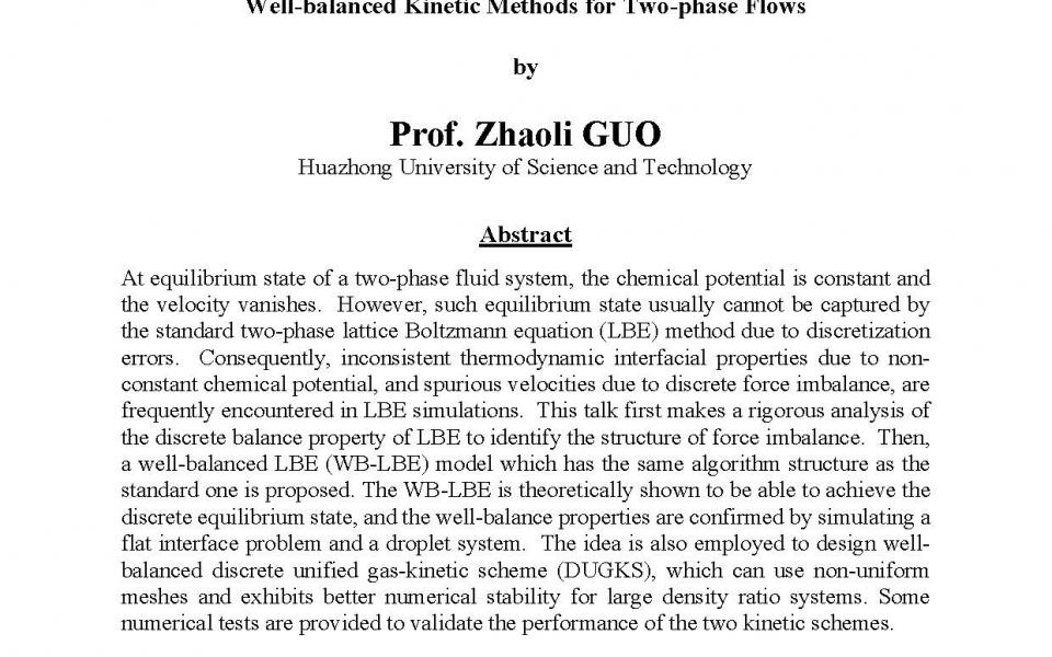 Department of Mathematics - Seminar on Scientific Computation - Well ...