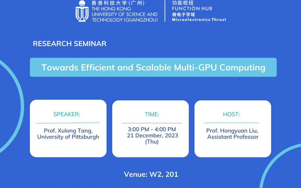 Public Research Seminar by Advanced Materials Thrust, Function Hub - Towards Efficient and ...