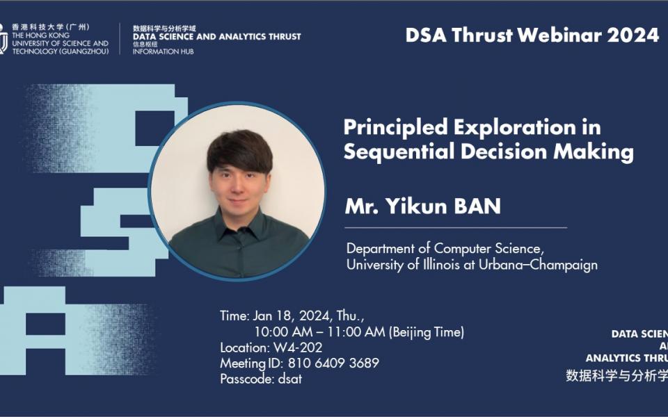 Data Science and Analytics Thrust | Principled Exploration in ...