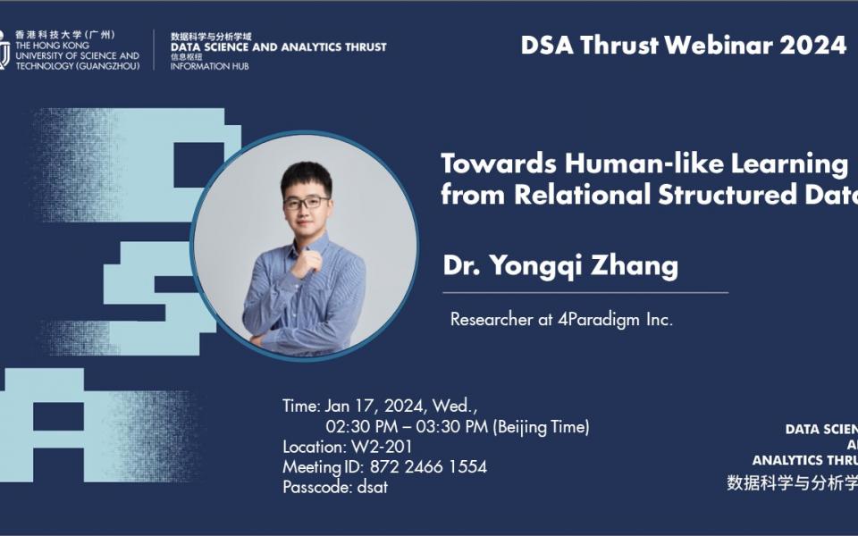 Data Science and Analytics Thrust | Towards Human-like Learning from Relational Structured Data ...