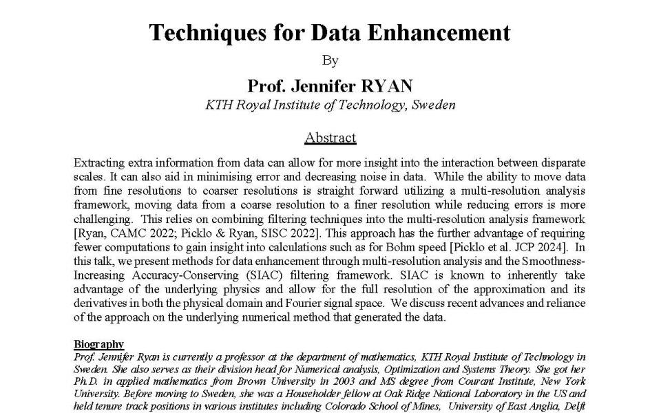 Department of Mathematics - Mathematics Colloquium - Techniques for ...
