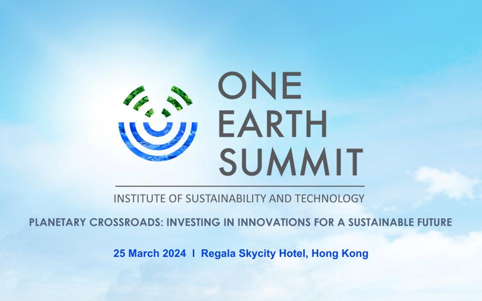 The One Earth Summit | University Event Calendar - The Hong Kong ...