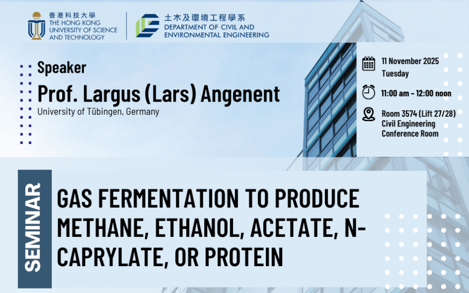 Civil Engineering Departmental Seminar - Gas Fermentation to produce ...