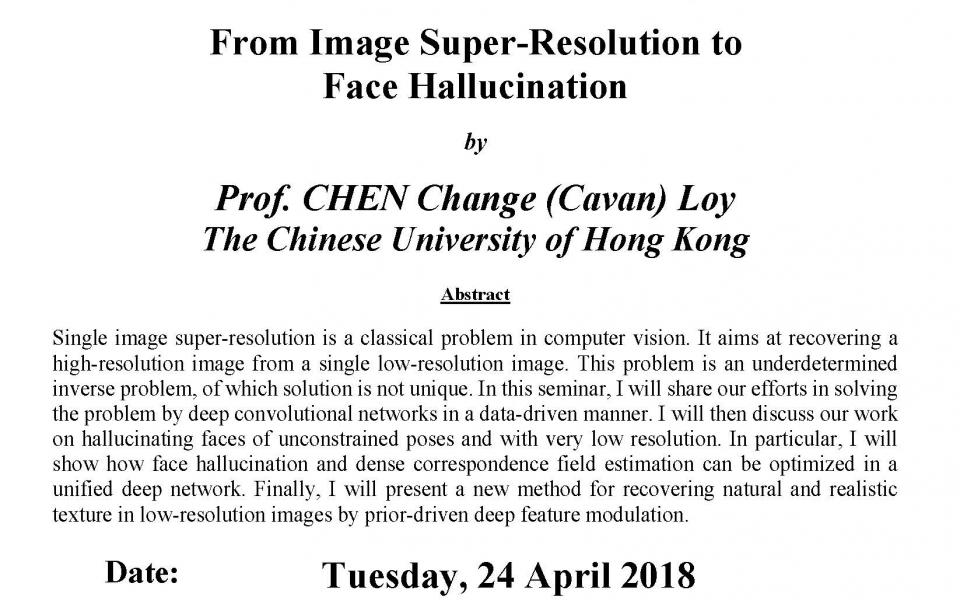 Math Department Seminar on Data Science - From Image Super-Resolution ...