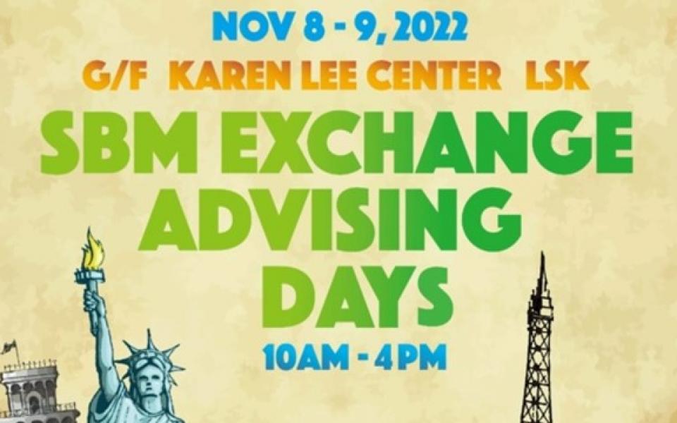 SBM Exchange Advising Days - 8-9 Nov 2022 | University Event Calendar ...