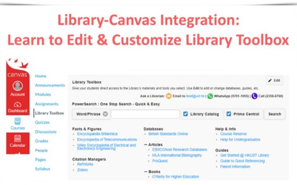 Library-Canvas Integration: Learn to Edit & Customize Library Toolbox ...