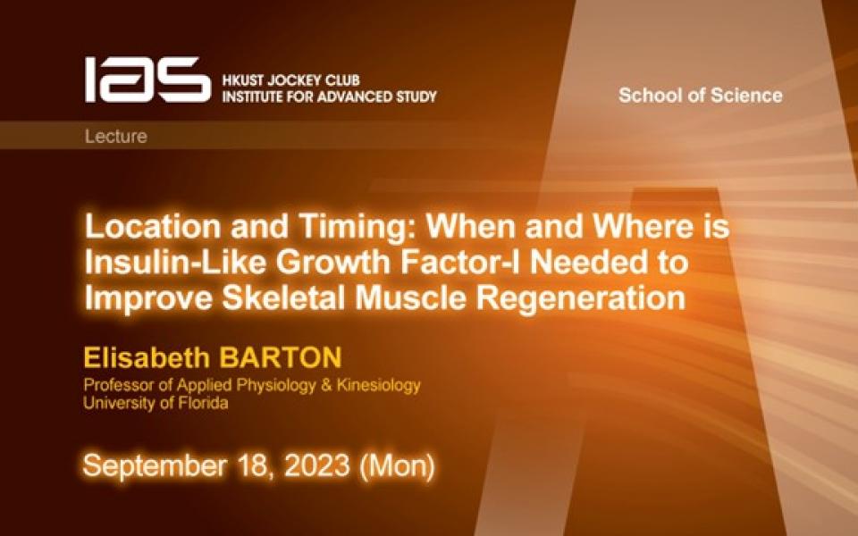 Ias School Of Science Joint Lecture Location And Timing When And Where Is Insulin Like