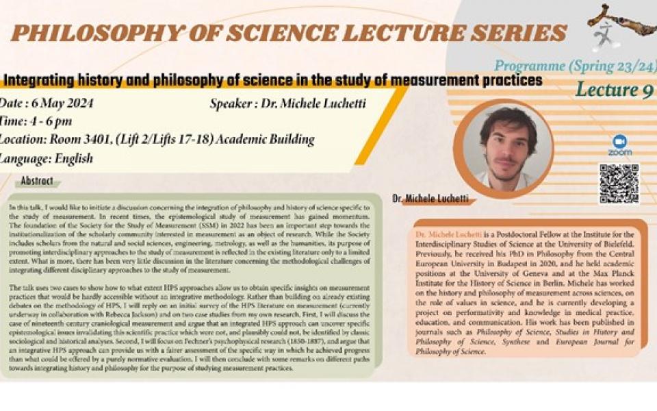Philosophy of Science Lecture Series Programme (Spring 23/24 ...