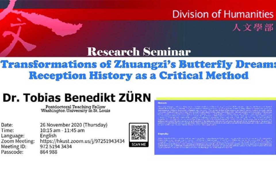 HUMA Research Seminar - Transformations of Zhuangzi’s Butterfly Dream ...