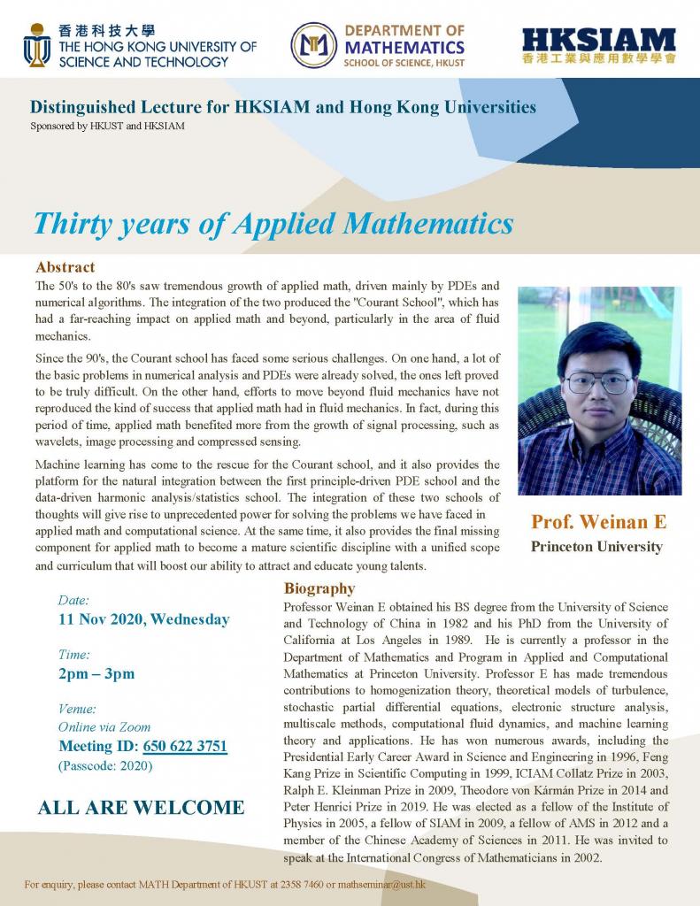 MATH - Seminar on Applied Mathematics - Thirty Years of Applied ...