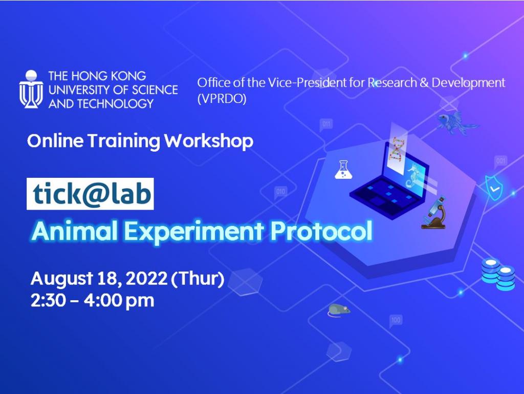 Tick@Lab Online Training Workshop - Animal Experiment Protocol ...
