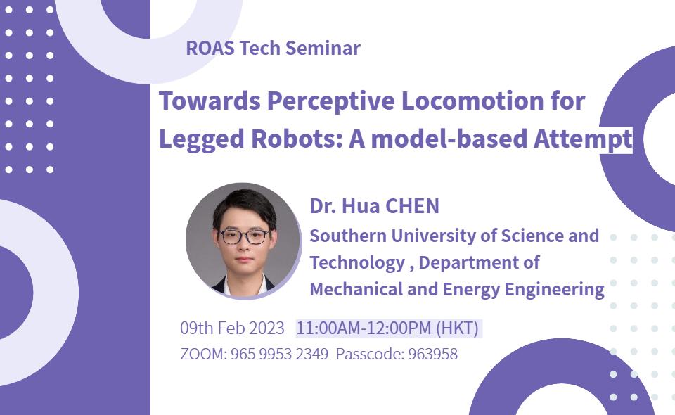 Towards Perceptive Locomotion For Legged Robots A Model Based Attempt University Event