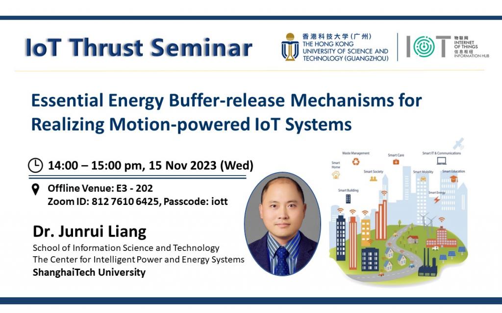 IoT Seminar | Essential Energy Buffer-release Mechanisms for Realizing ...