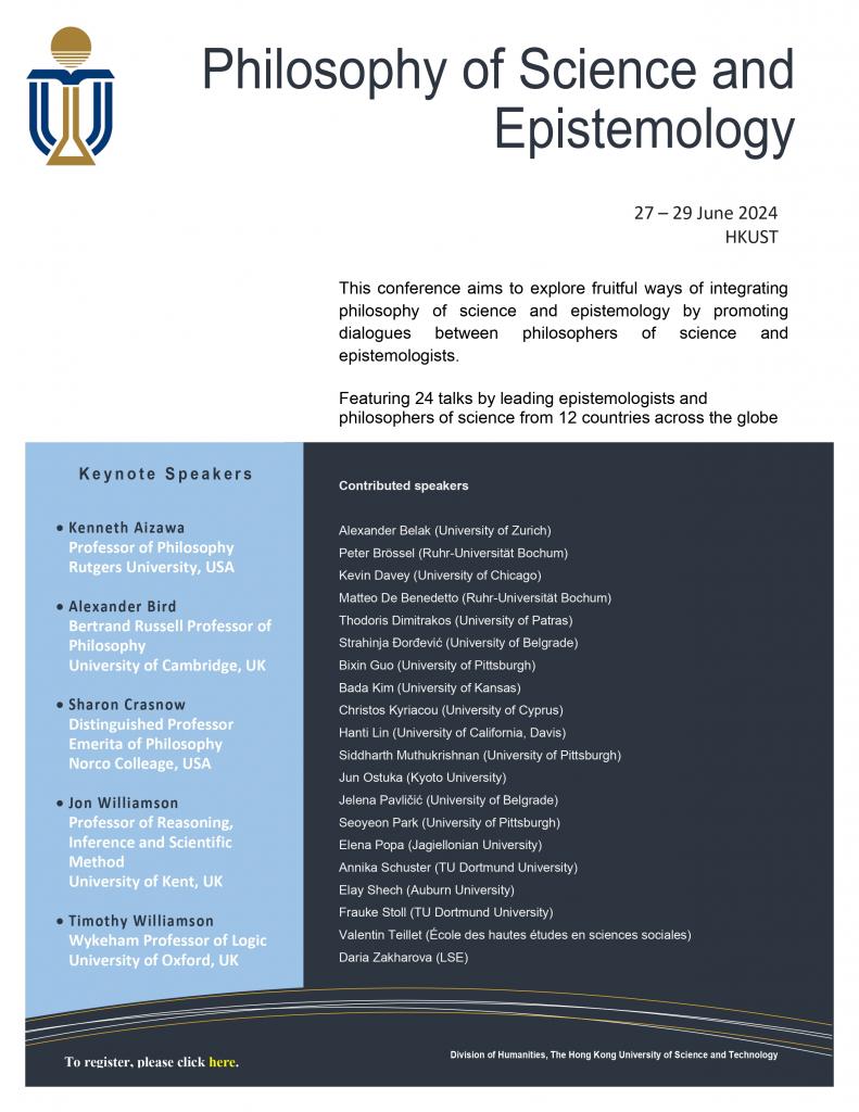 Philosophy of Science and Epistemology | University Event Calendar ...
