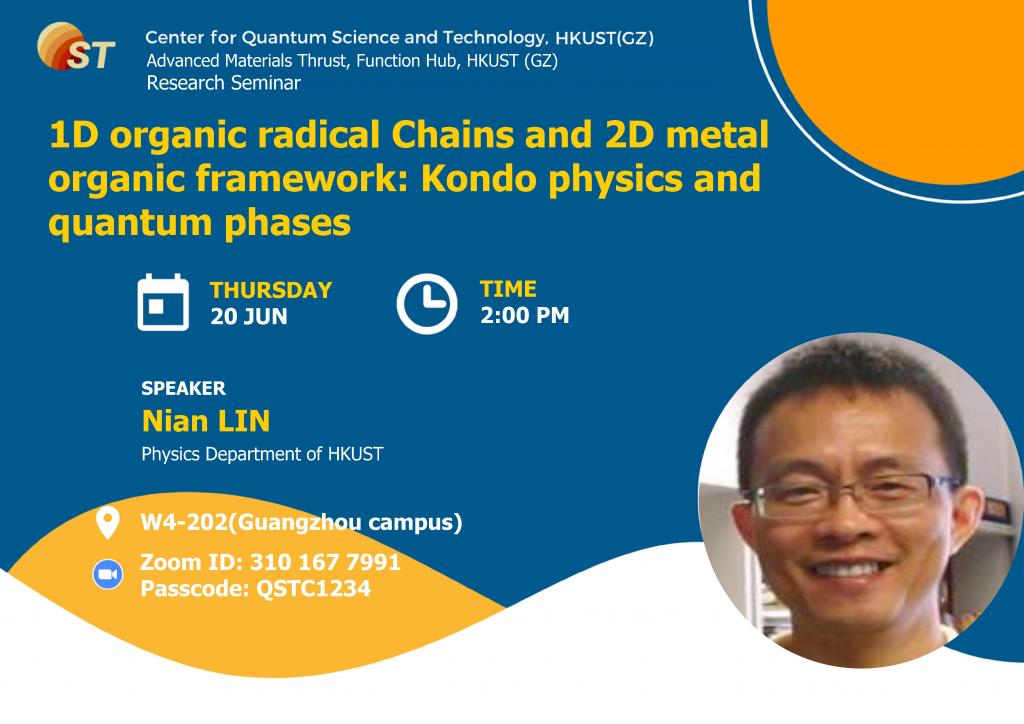 QST Seminar - 1D organic radical Chains and 2D metal organic framework ...