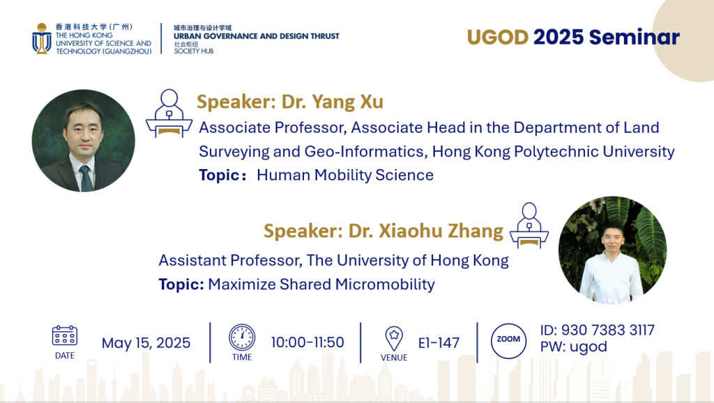 UGOD Seminar | Topic 1: Human Mobility Science; Topic 2: Maximize ...