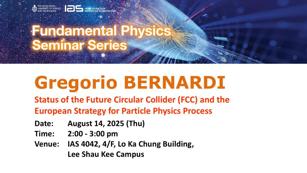 Fundamental Physics Seminar Series - Status of the Future Circular ...