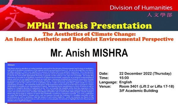 MPhil Thesis Presentation - The Aesthetics of Climate Change: An Indian ...