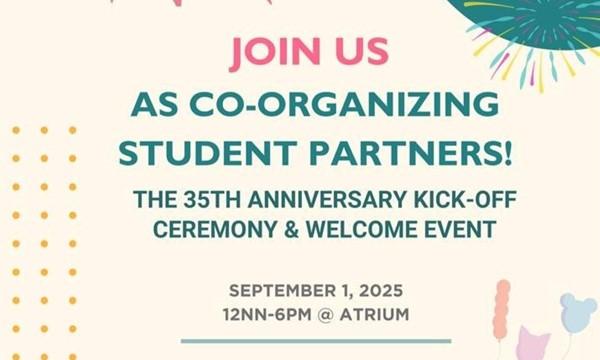 Join Us: Student Partners for the 35th Anniversary Kick-Off Ceremony ...